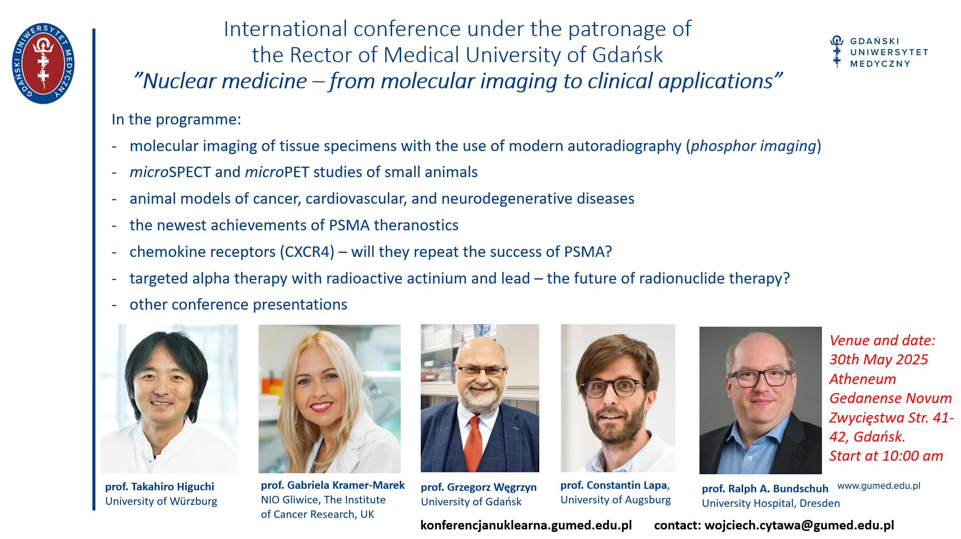 Zakład Medycyny Nuklearnej: Międzynarodowa konferencja "Nuclear ...